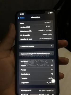 Nouveau Apple iPhone XR 64 GB Noir à vendre - Brenda Prix : CFA 50,000 ...